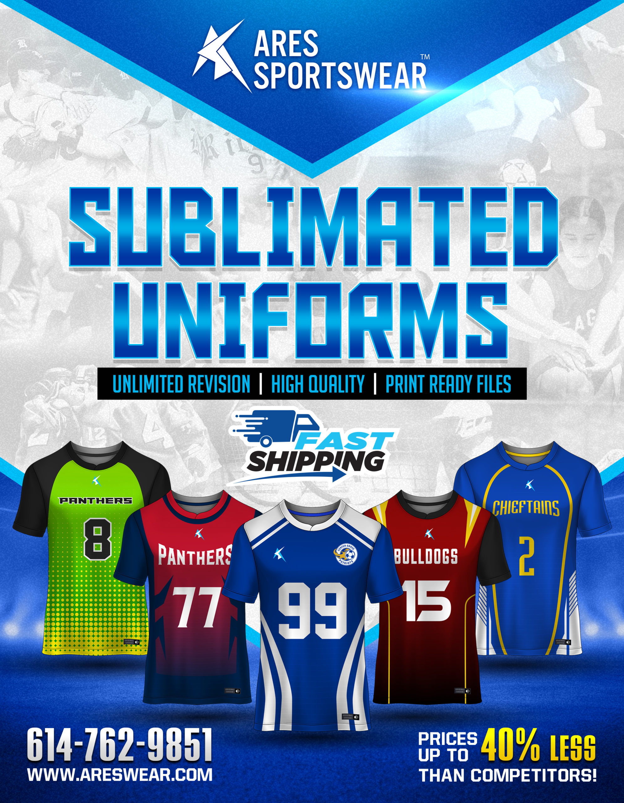 Custom Sublimated Uniforms - Areswear